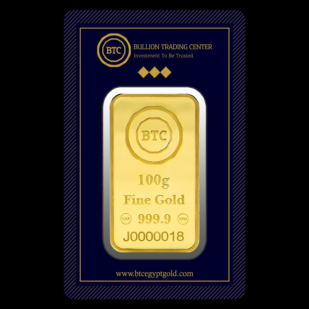 Buy BTC 100 Grams Gold Bar 24KT at Lowest Price in Kuwait