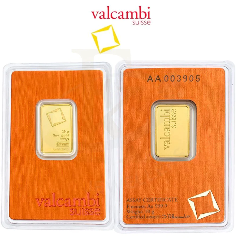 Valcambi Suisse 24KT Gold Bullion Bar (10 Grams) at Best Price in Kuwait