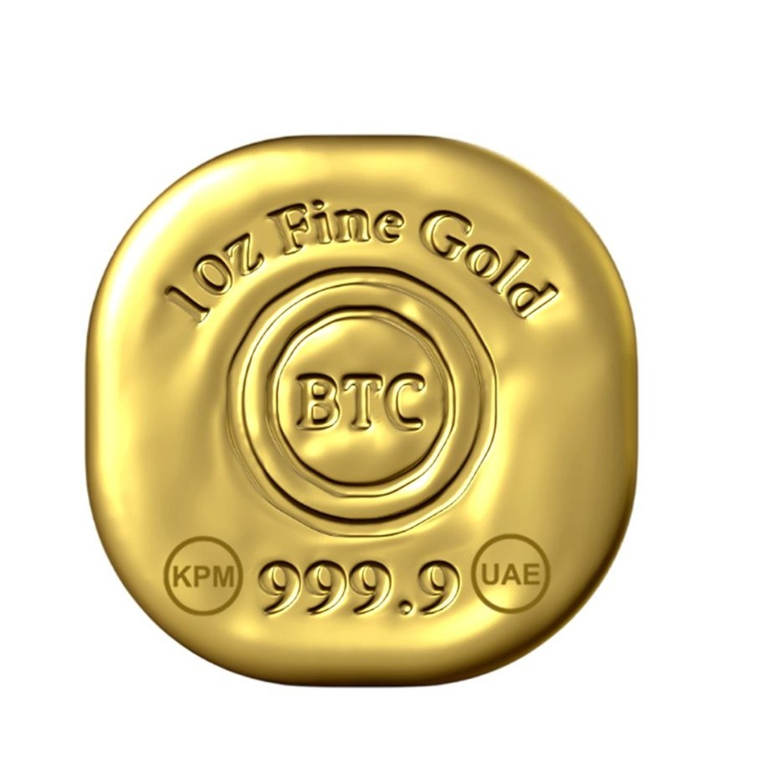 Buy BTC Gold 1 Ounce Cast Bar 24KT at Lowest Price in Kuwait
